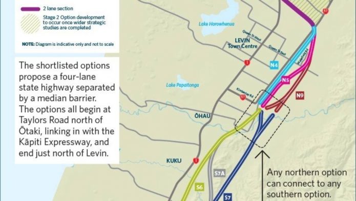 The preferred route is a combination of section S6 and N4, the green ...